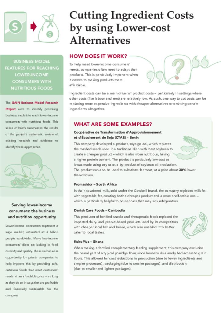 Business Models for Reaching Lower-income Consumers