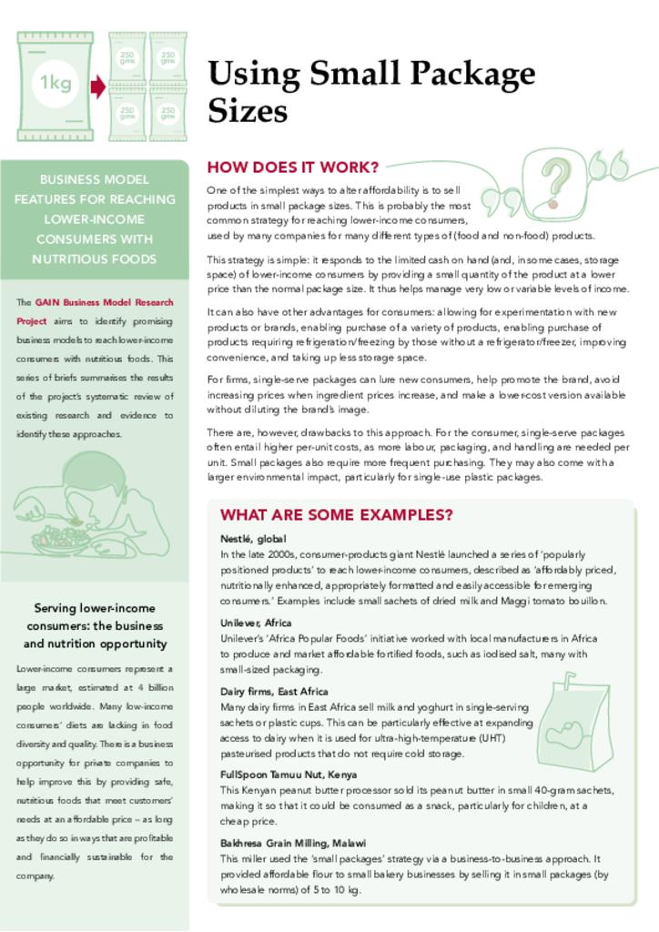 Business Models for Reaching Lower-income Consumers