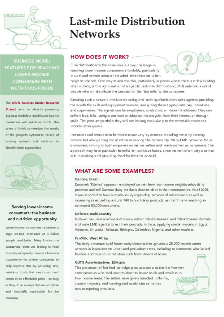 Business Models for Reaching Lower-income Consumers