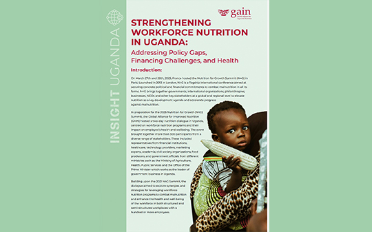 Strengthening Workforce Nutrition In Uganda: Addressing Policy Gaps ...